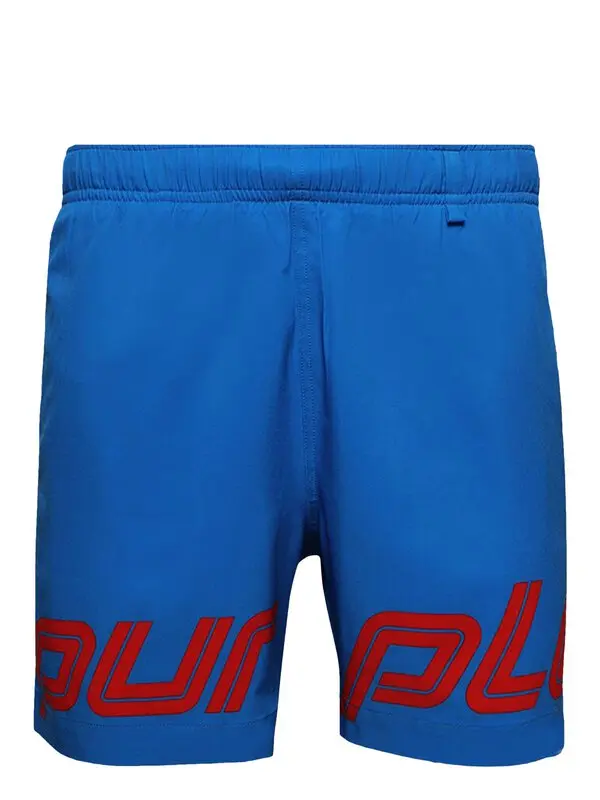 PURPLE BRAND Logo Shorts - Blue
