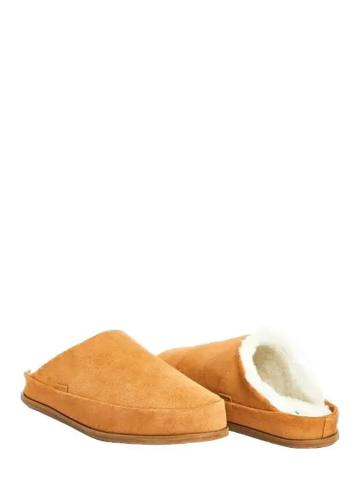 HARI MARI Tio Shearling-lined Suede Slippers - Tan