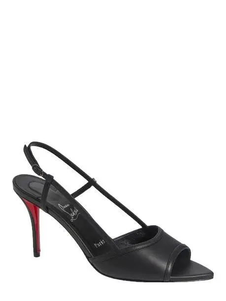 CHRISTIAN LOUBOUTIN Miss Z Slingback Sandal - Black