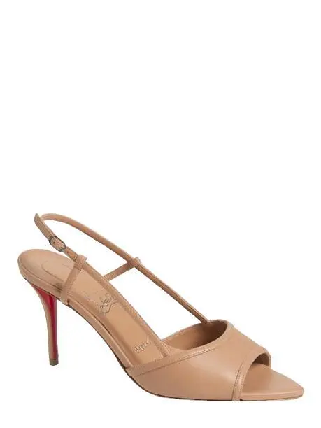 CHRISTIAN LOUBOUTIN Miss Z Slingback Sandal - Blush
