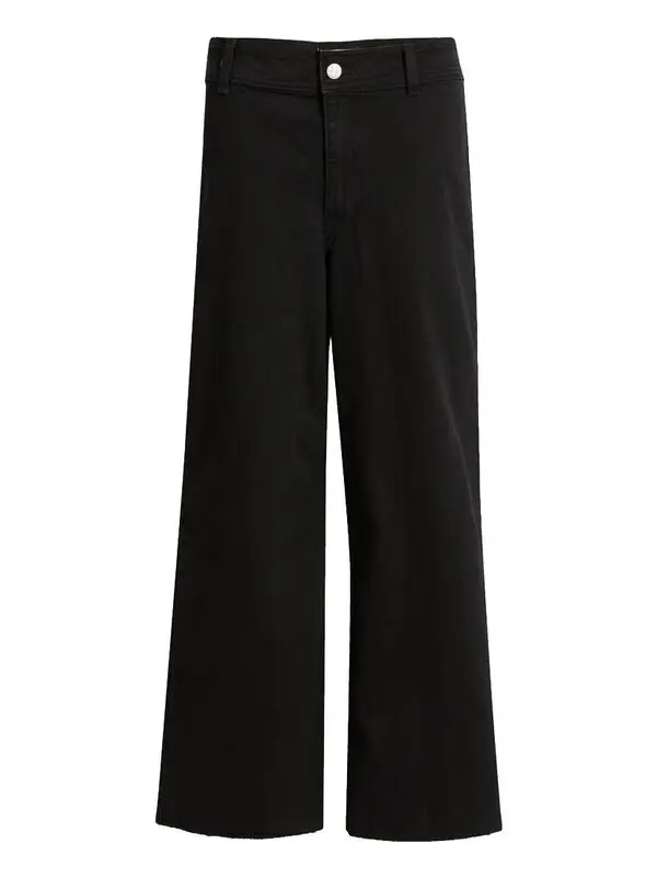 Mango Catherin High-waist Culotte Jeans - Black Denim