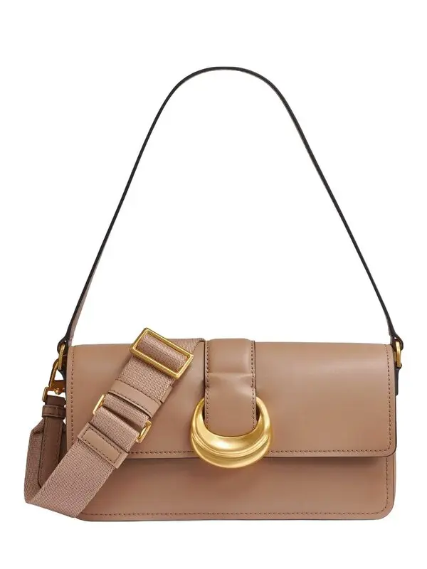 Donna Karan New York Valley Stream Convertible Shoulder Bag - Toasted Almond