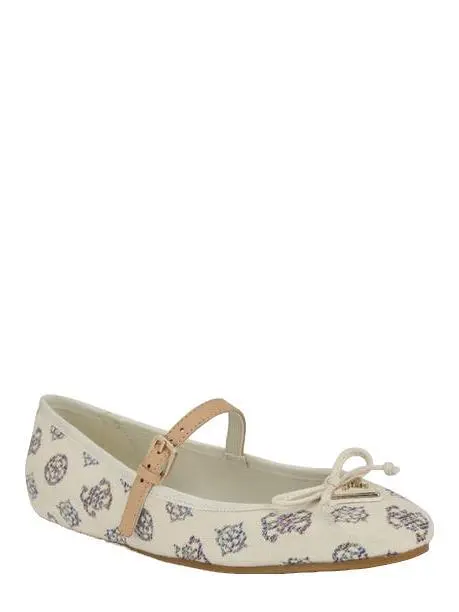 Guess Kayray Logo Ballet Flats - White