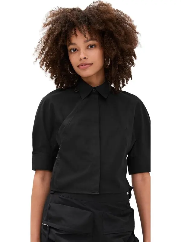 Helmut Lang Articulated Short Sleeve Shirt - Black
