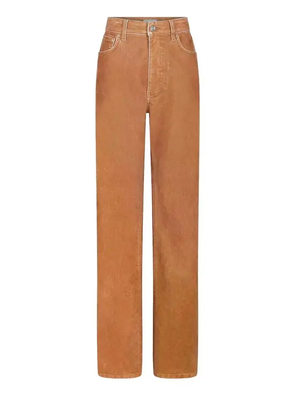 Rabanne Straight Trousers - Brown