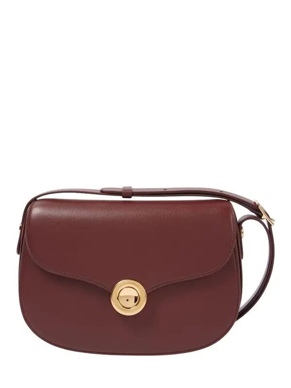 Loro Piana Ghiera Small Leather Crossbody Bag - Brown