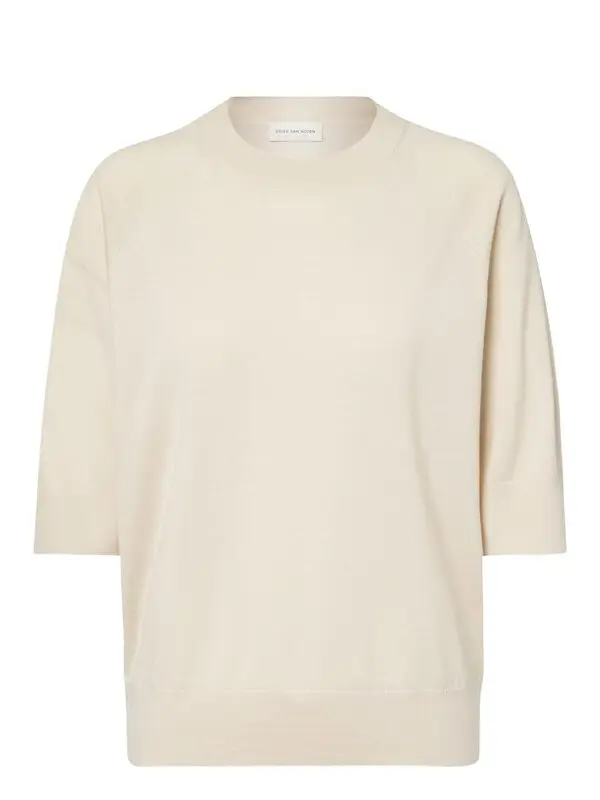 Dries Van Noten Wool Top - Beige