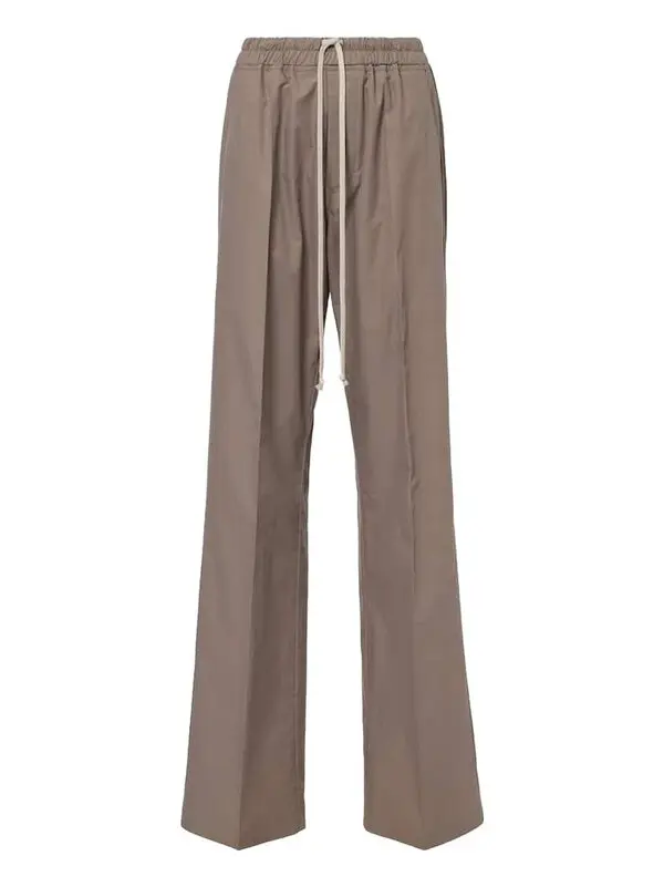 Rick Owens Dietrich Wide-leg Cotton Pants - Grey