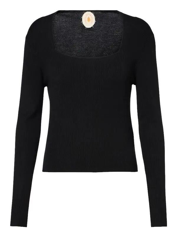 Jardin Des Orangers Virgin Wool Sweater - Black