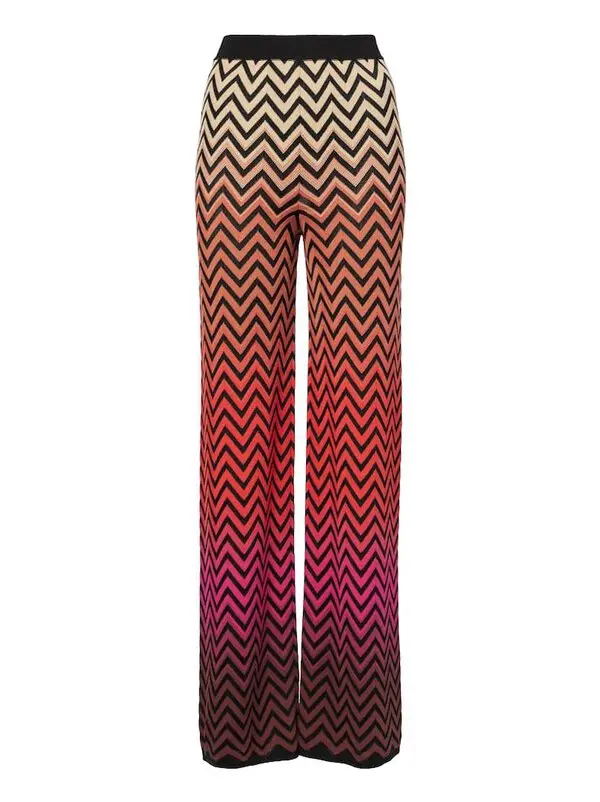 Missoni Zigzag Cotton-blend Palazzo Pants - Multicoloured