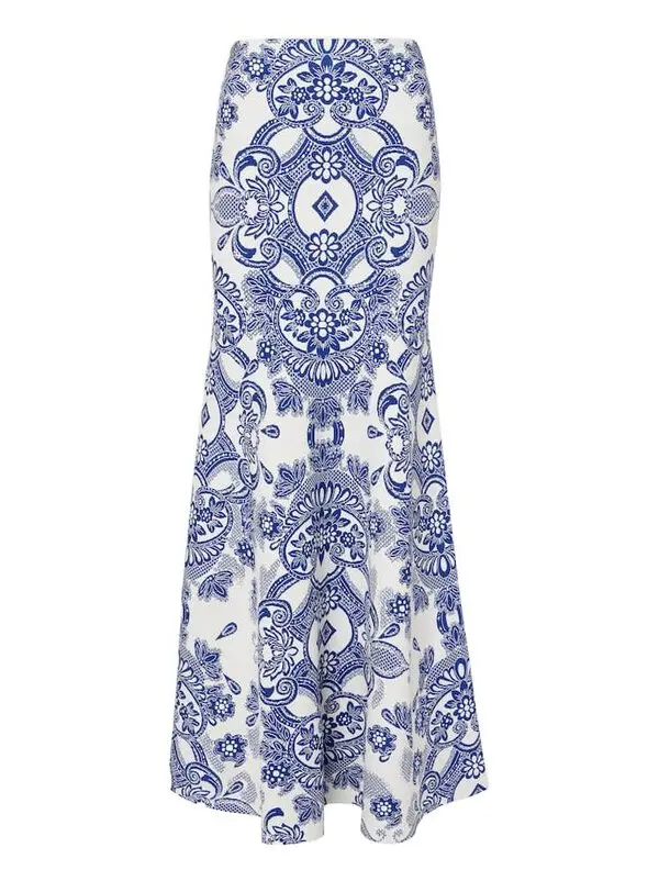 Etro Jacquard Maxi Skirt - Blue