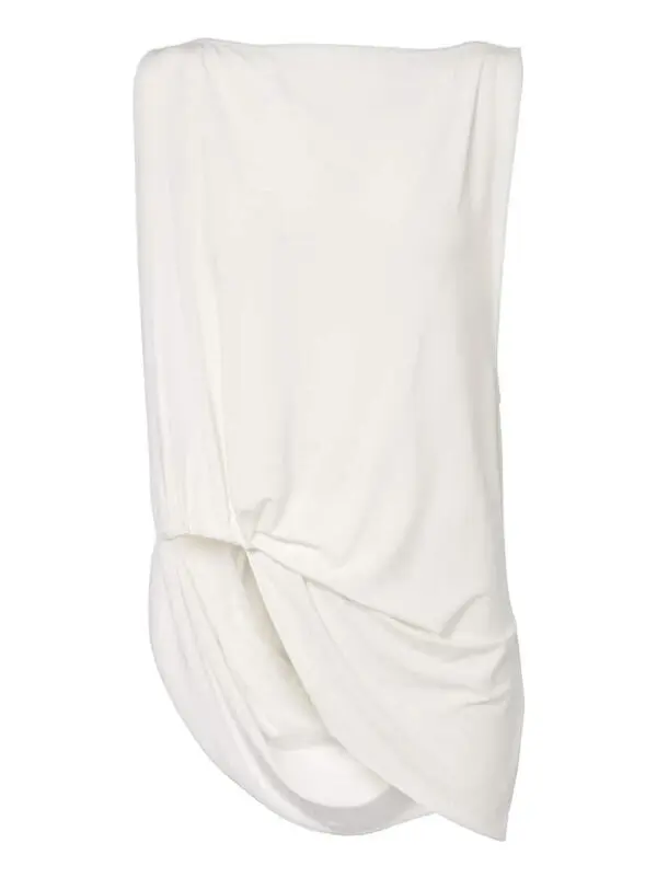 Jacquemus Peplo Draped Top - White