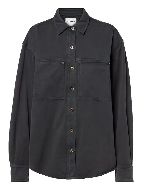 MARANT ETOILE Raquel Cotton Shirt - Black