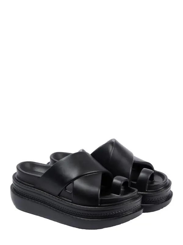 Sacai Platform Sandals - Black