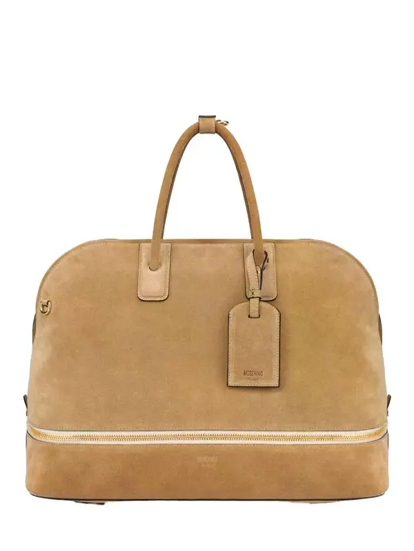 Moschino Zip Detailed Tote - Neutrals