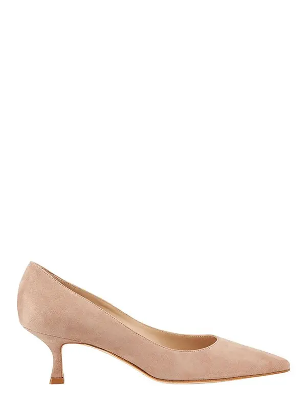Manolo Blahnik Srila Suede Pumps - Beige