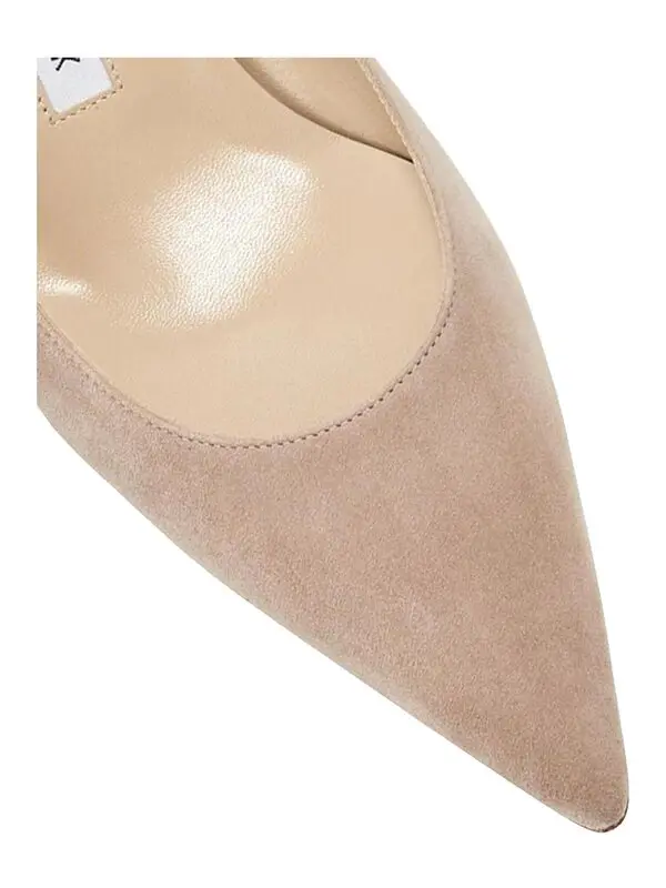 Manolo Blahnik Srila Suede Pumps - Beige