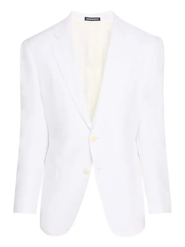 Emporio Armani Lyocell Twill Sport Coat - White
