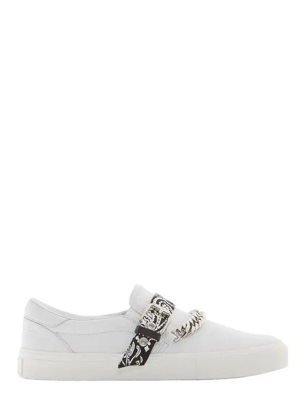 Amiri Bandana Chain Slip-on Loafers - White
