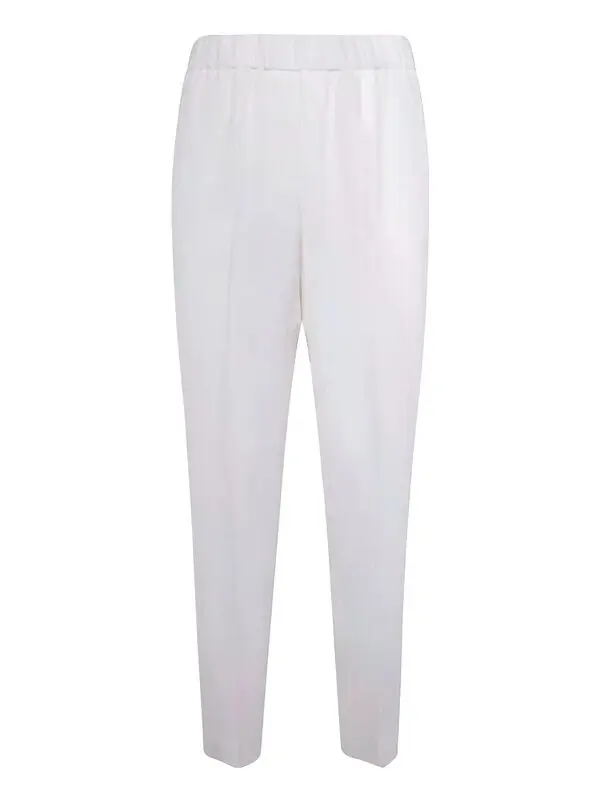 Peserico Pleat-detail Trousers - White