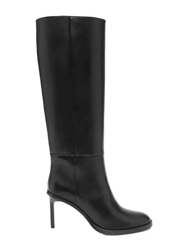 Ba&sh 80mm Claudia Leather Boots - Black