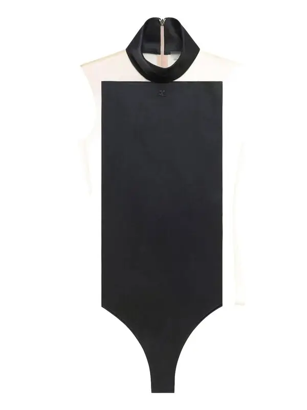 COURREGES Illusion Bodysuit - Black