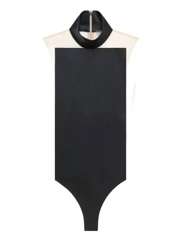 COURREGES Illusion Bodysuit - Black