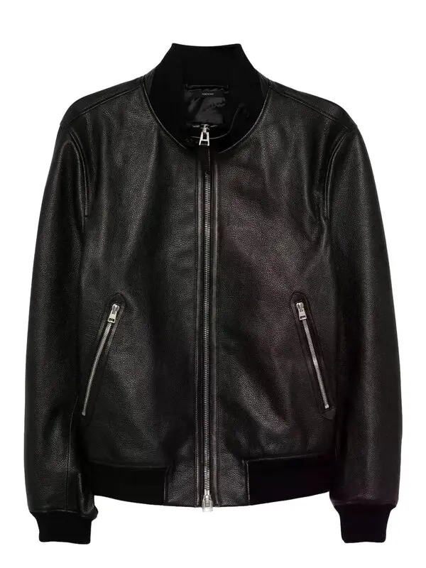 TOM FORD Leather Jacket - Black