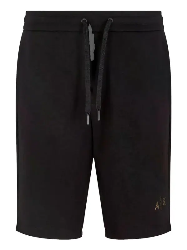 Armani Exchange Logo-print Shorts - Black