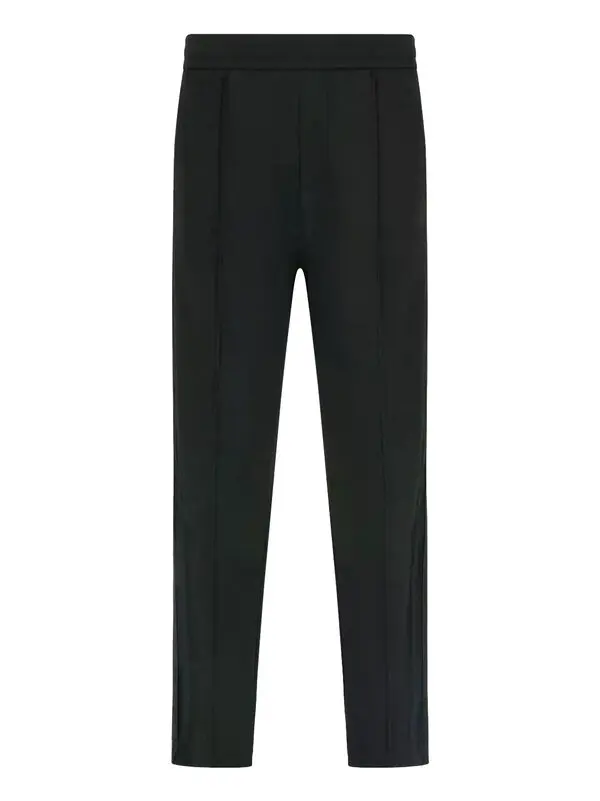 Armani Exchange Pipe-stitch Tapered Trousers - Black