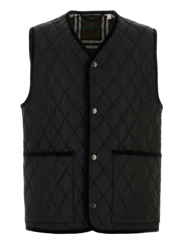 Burberry Sleeveless Jacket - Black
