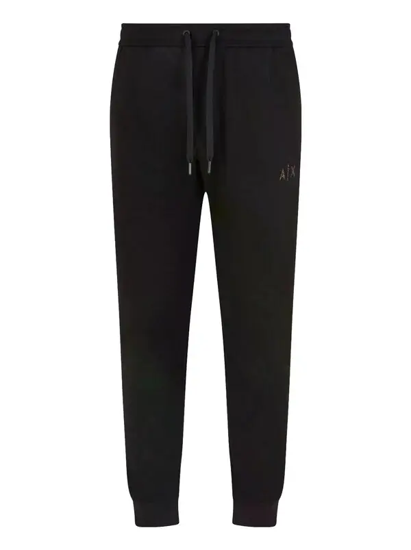Armani Exchange Logo-embroidered Track Pants - Black
