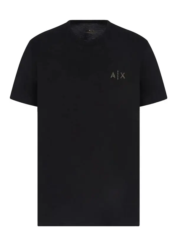 Armani Exchange Logo-print T-shirt - Black