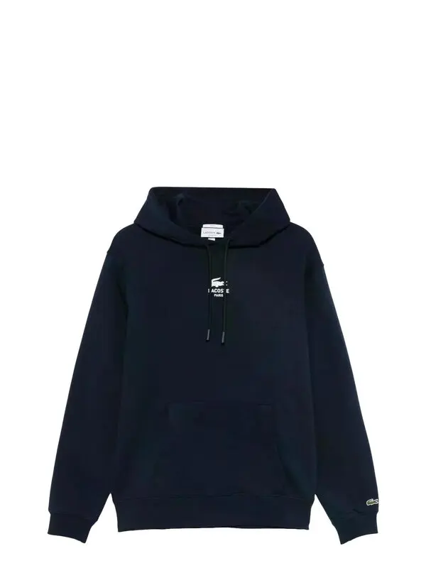Lacoste Logo-print Hoodie - Blue