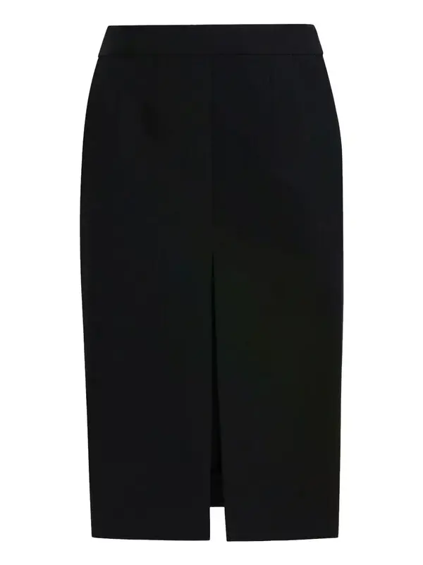 Dolce & Gabbana Front-slit Midi Skirt - Black