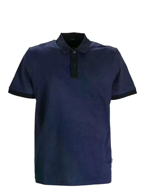 BOSS Logo-tag Polo Shirt - Blue