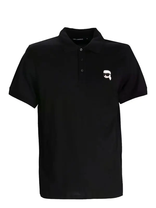 Karl Lagerfeld K/ikonik Polo Shirt - Black