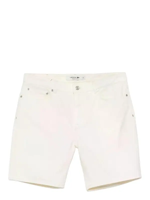 Lacoste Denim Bermuda Shorts - White