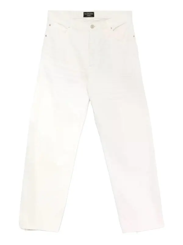 Balenciaga Distressed-effect Jeans - White