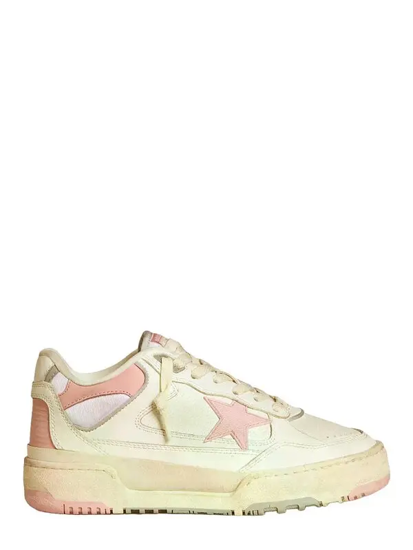 GOLDEN GOOSE Forty2 Leather Sneakers - Neutrals