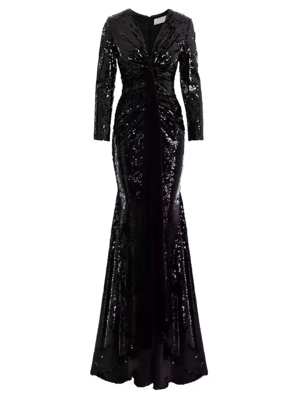 V:PM ATELIER Athena Maxi Dress - Black