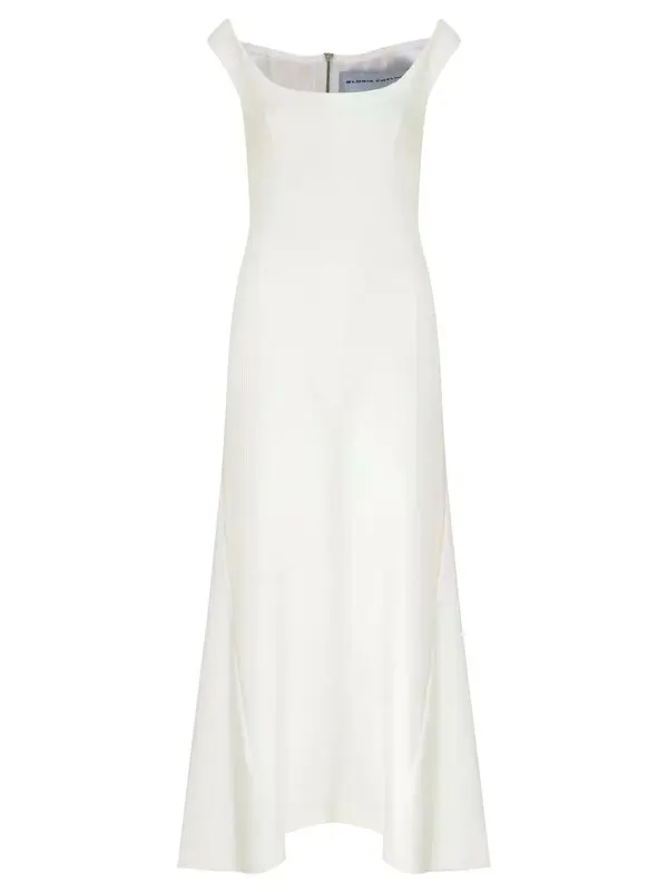 GLORIA COELHO Corselet Regata Maxi Dress - White