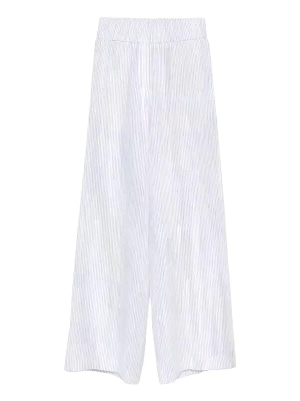 Peserico Striped Trousers - White