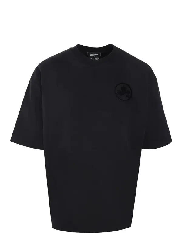 Dsquared2 Logo-appliqué T-shirt - Black