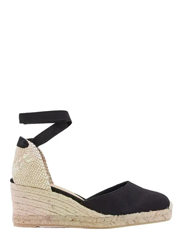 CastaÑer 70mm Carina Espadrilles - Black