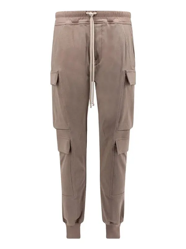 Rick Owens Mastodon Megacargo Organic Cotton Jogging Trouser - Brown