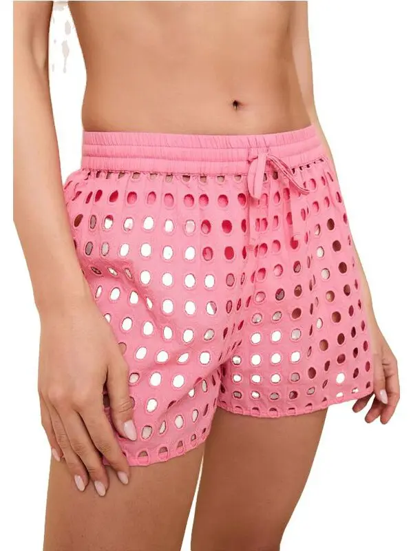 Solid & Striped Charlie Eyelet Short - Pink