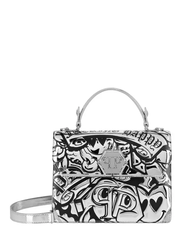 Philipp Plein Mirror Tote - Silver
