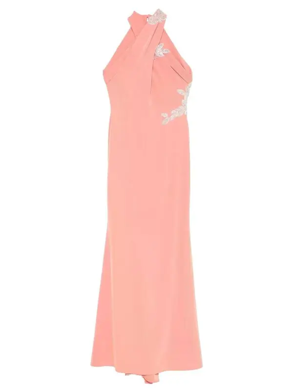 CRISTALLINI Stretch-crepe Maxi Dress - Orange