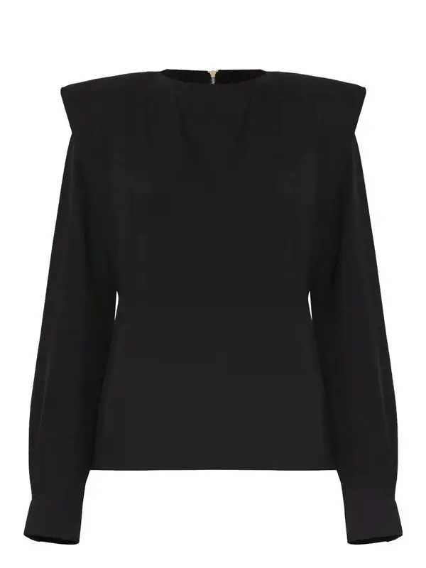 GLORIA COELHO Isabella Fiorentino Blouse - Black